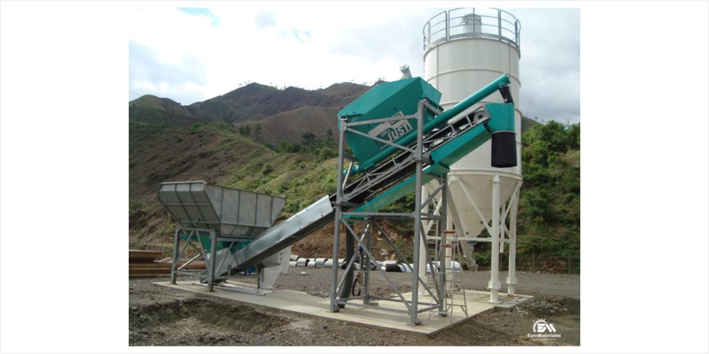 Planta dosificadora en seco para concreto IMER ORU JUST – Euromateriales